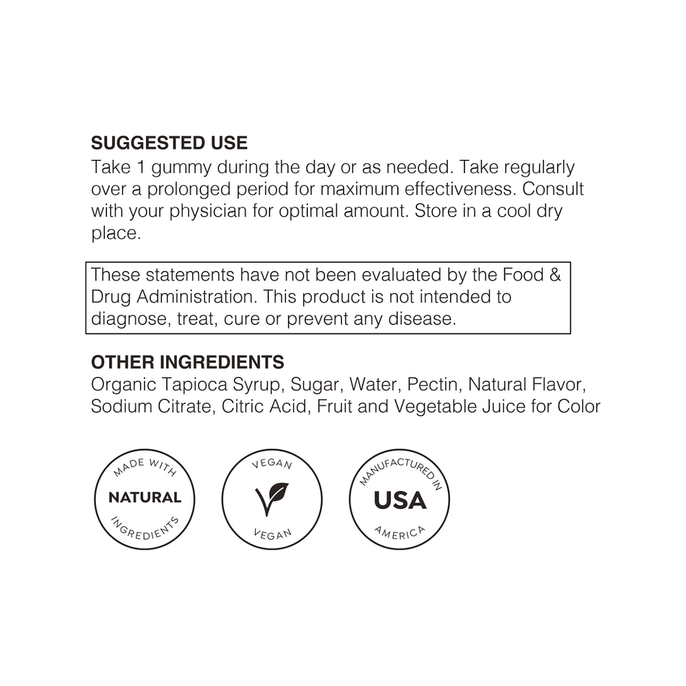 RISE CBD + CBG + Adaptogen Gummies 30-count - Wild By Nature CBD