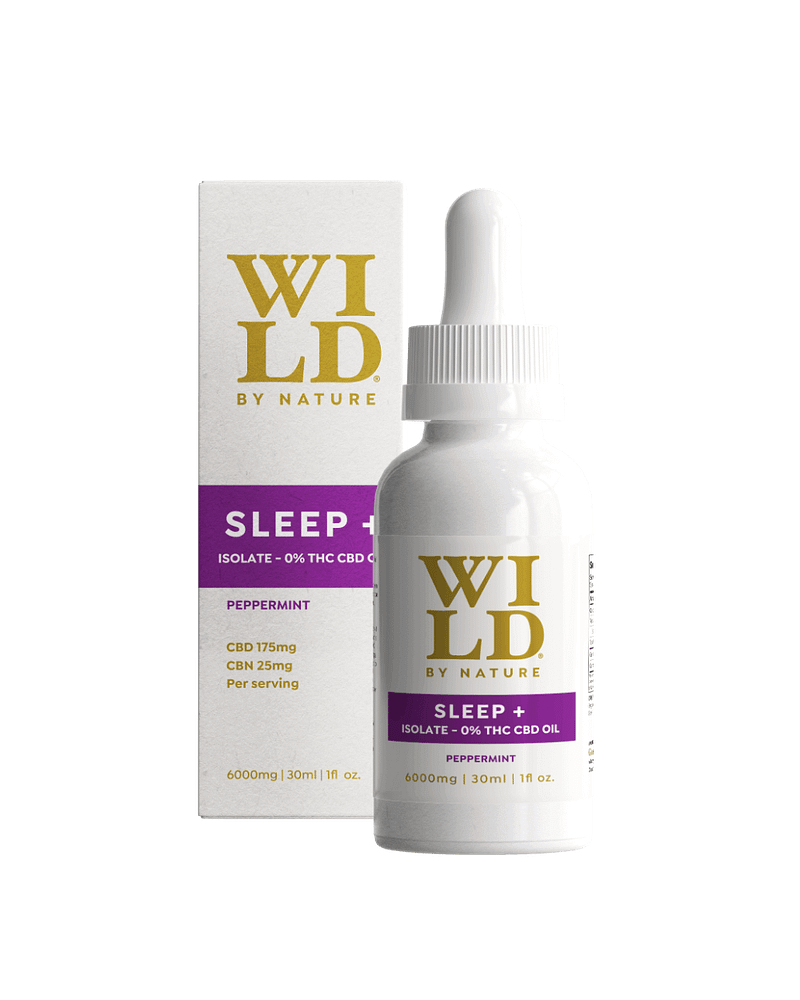 SLEEP+ Isolate CBD tincture 6000mg/30ml (200mg/ml) - Wild By Nature CBD